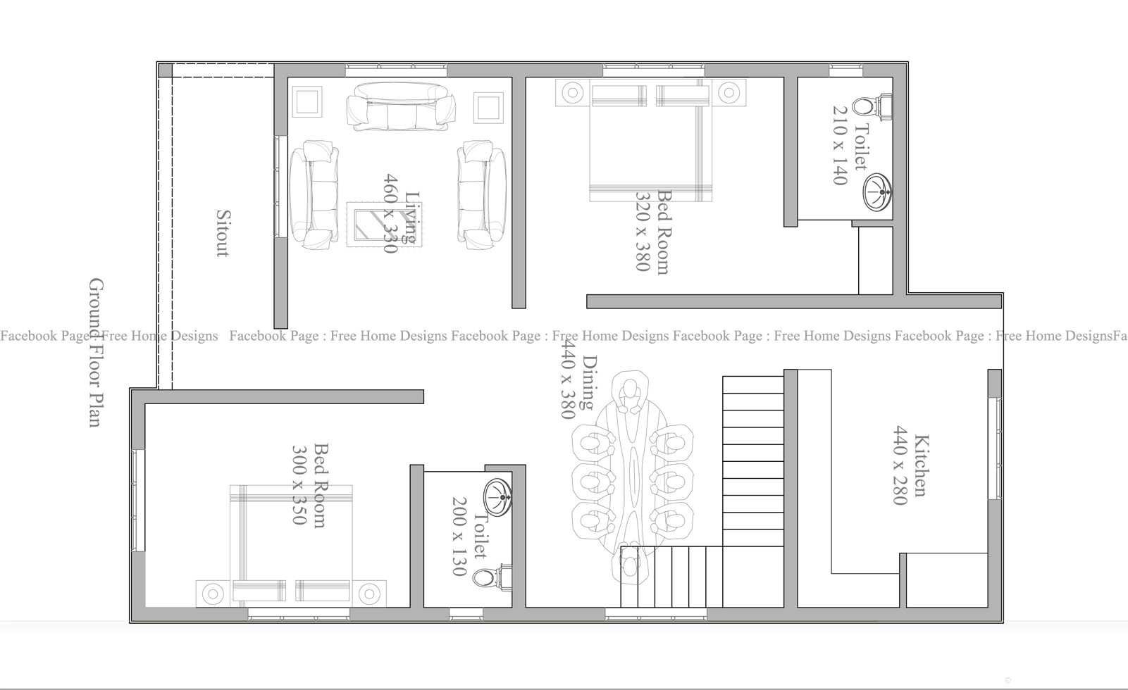 Beautiful house under 1050 square feet free home plan – Kerala Home Design
